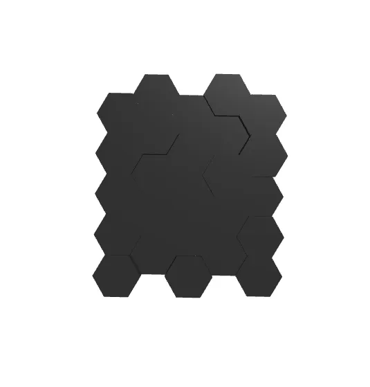 random high hex acoustic wall panel by Neko3D | Download free STL model ...