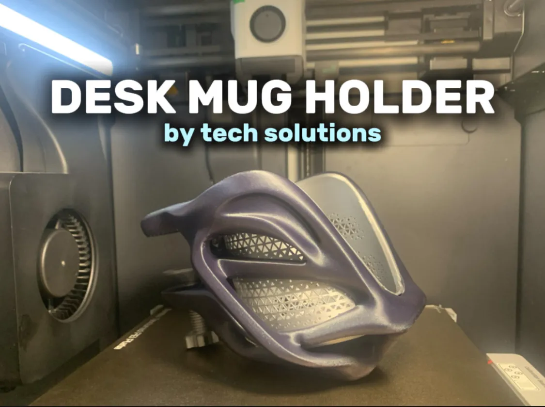 Desk mug holder by TechSculpt | Download free STL model | Printables.com