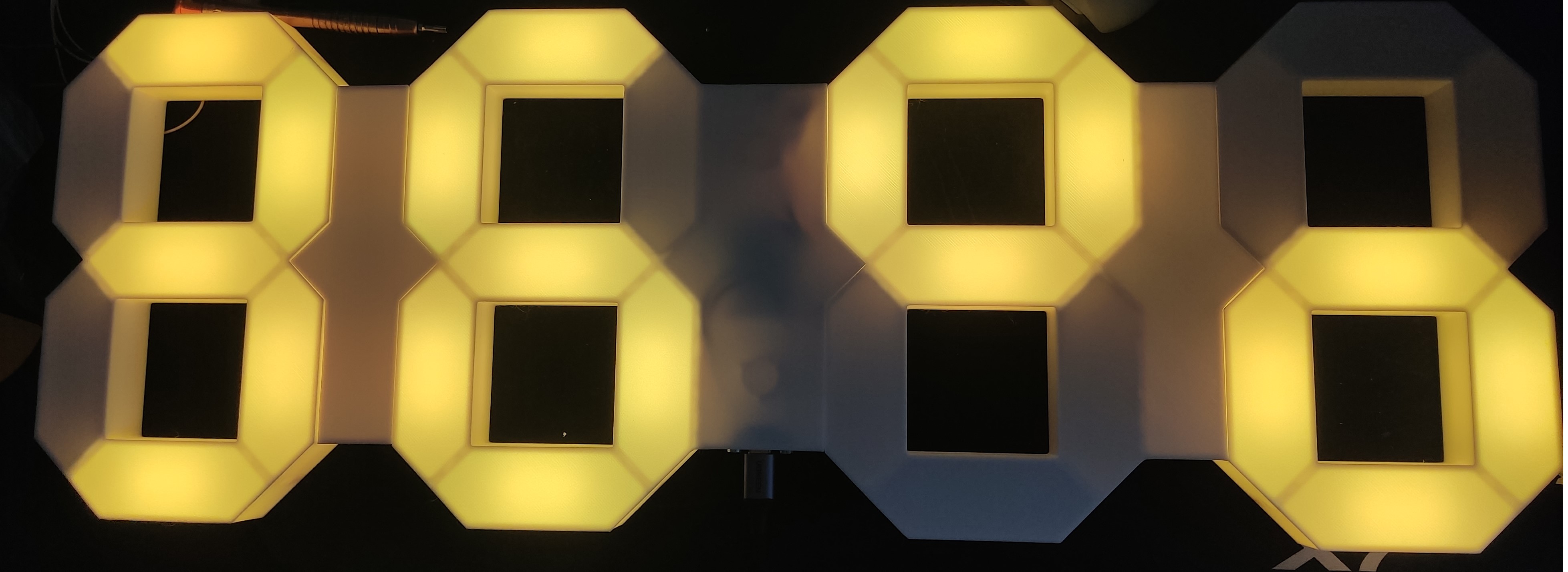 Big Clock on WS2812B and WEMOS D1 by Username 66677 | Download free STL model | Printables.com