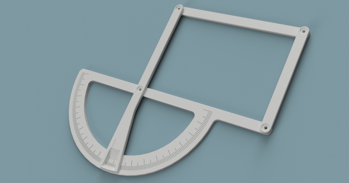 Vernier Protractor by abekabakoff | Download free STL model ...
