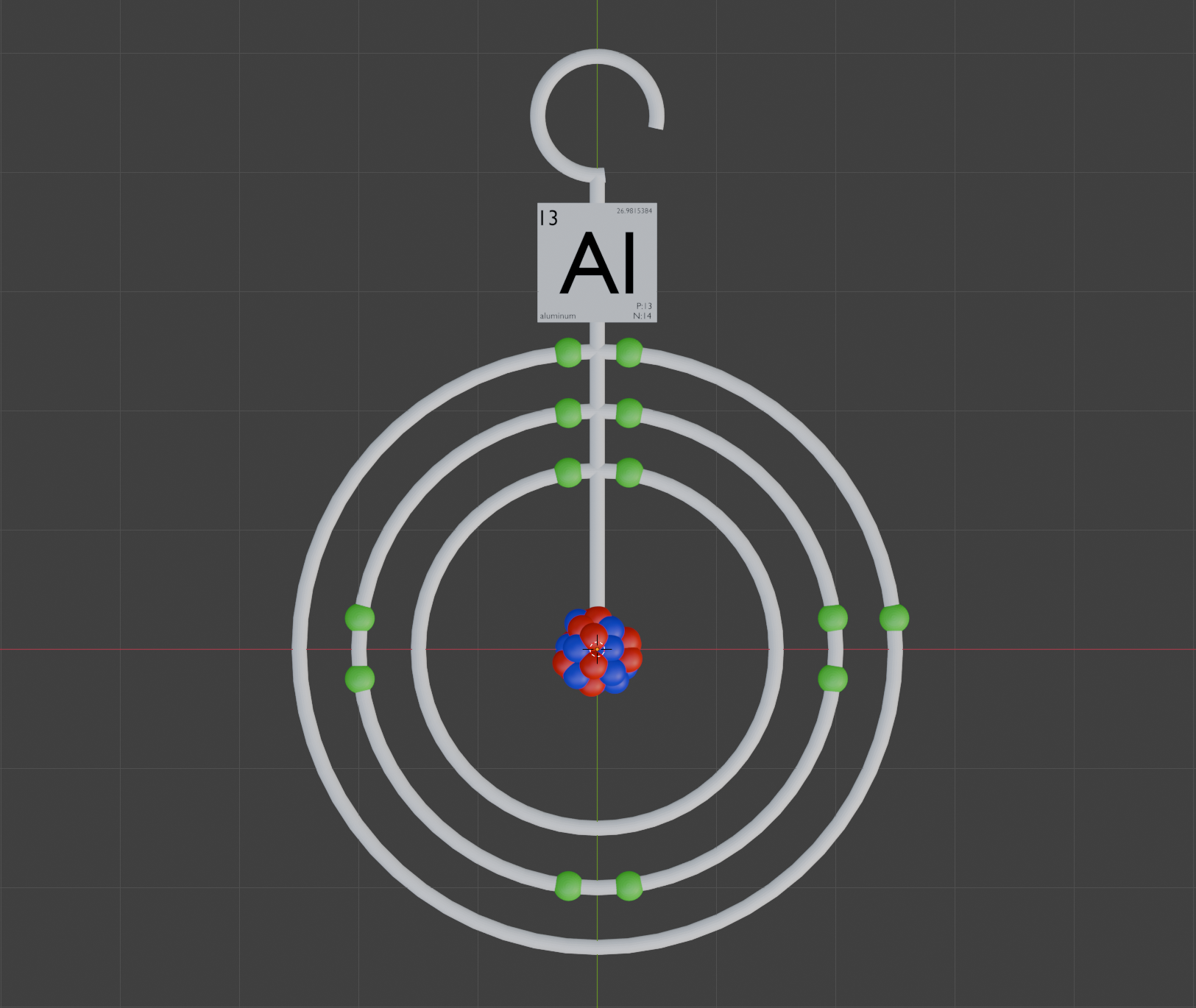 Aluminum Bohr Model by embraceentropy | Download free STL model ...