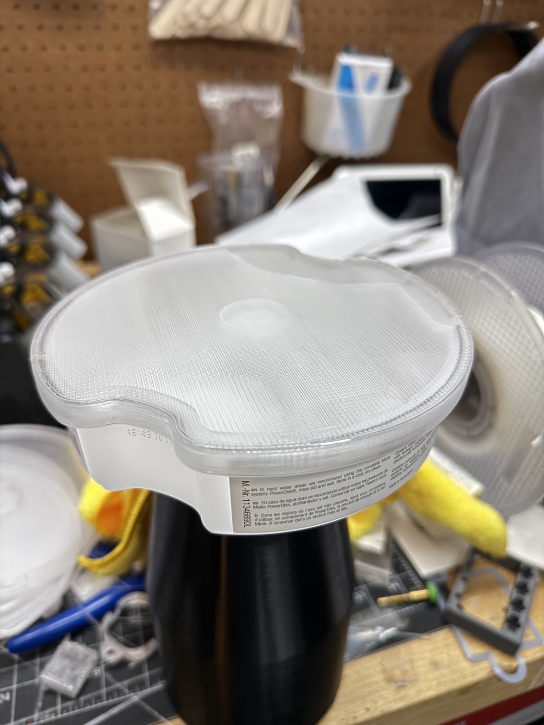 Miele AutoDos Powerdisk lid with deeper lip by YellowBlackDog ...