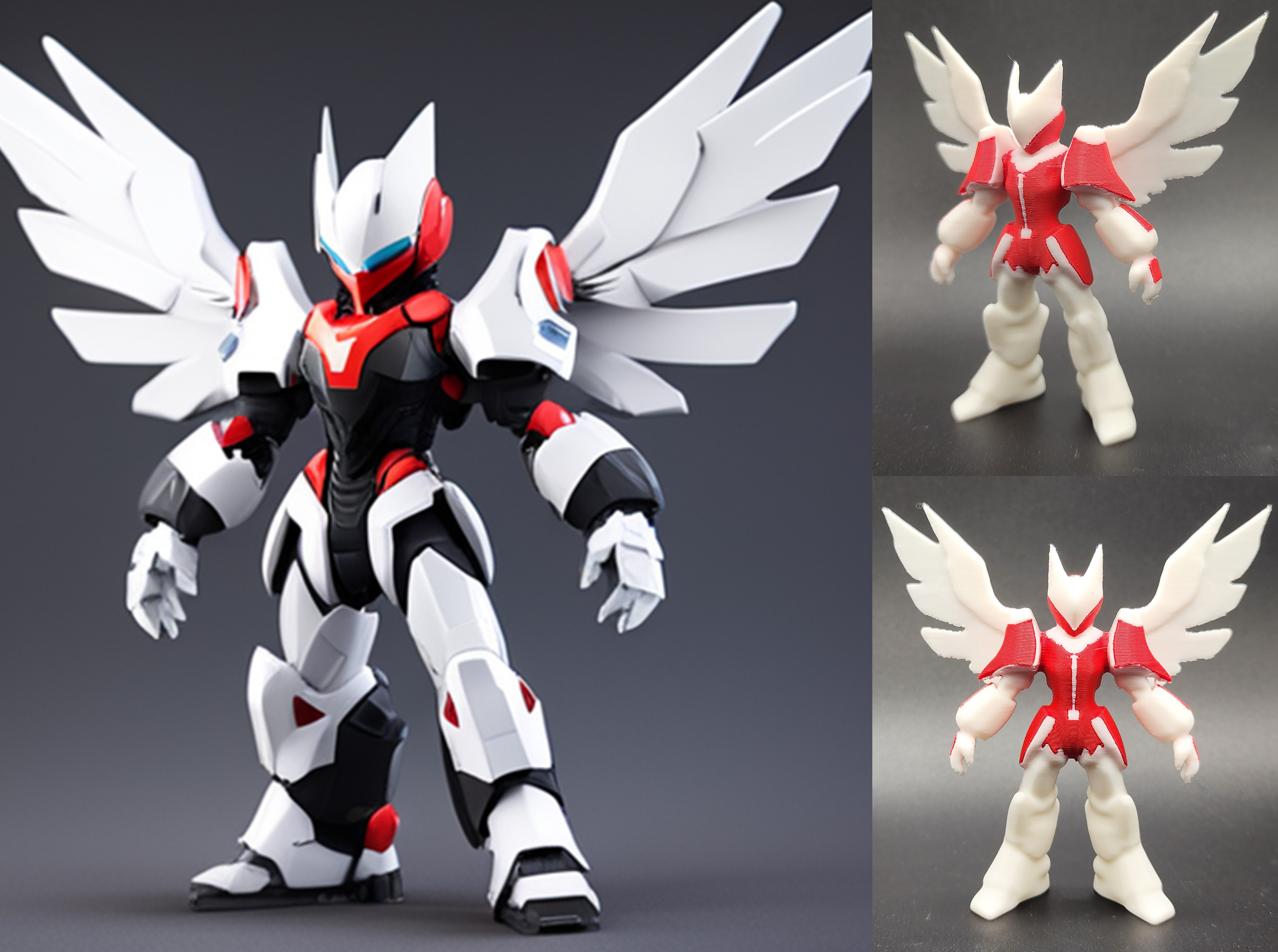 AI Generated Winged Gundam by Triple G Workshop | Download free STL ...