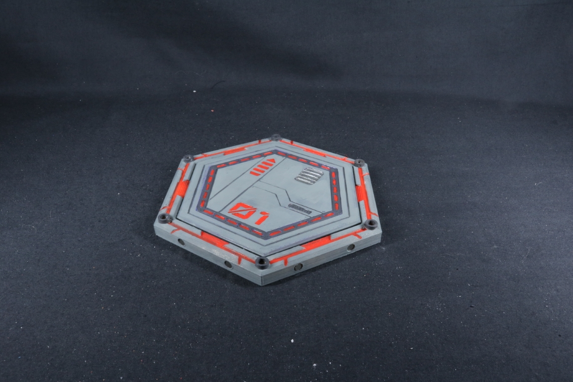 [CyberBase System] Numbered Hex Tiles by Funbie Studios | Printables Store