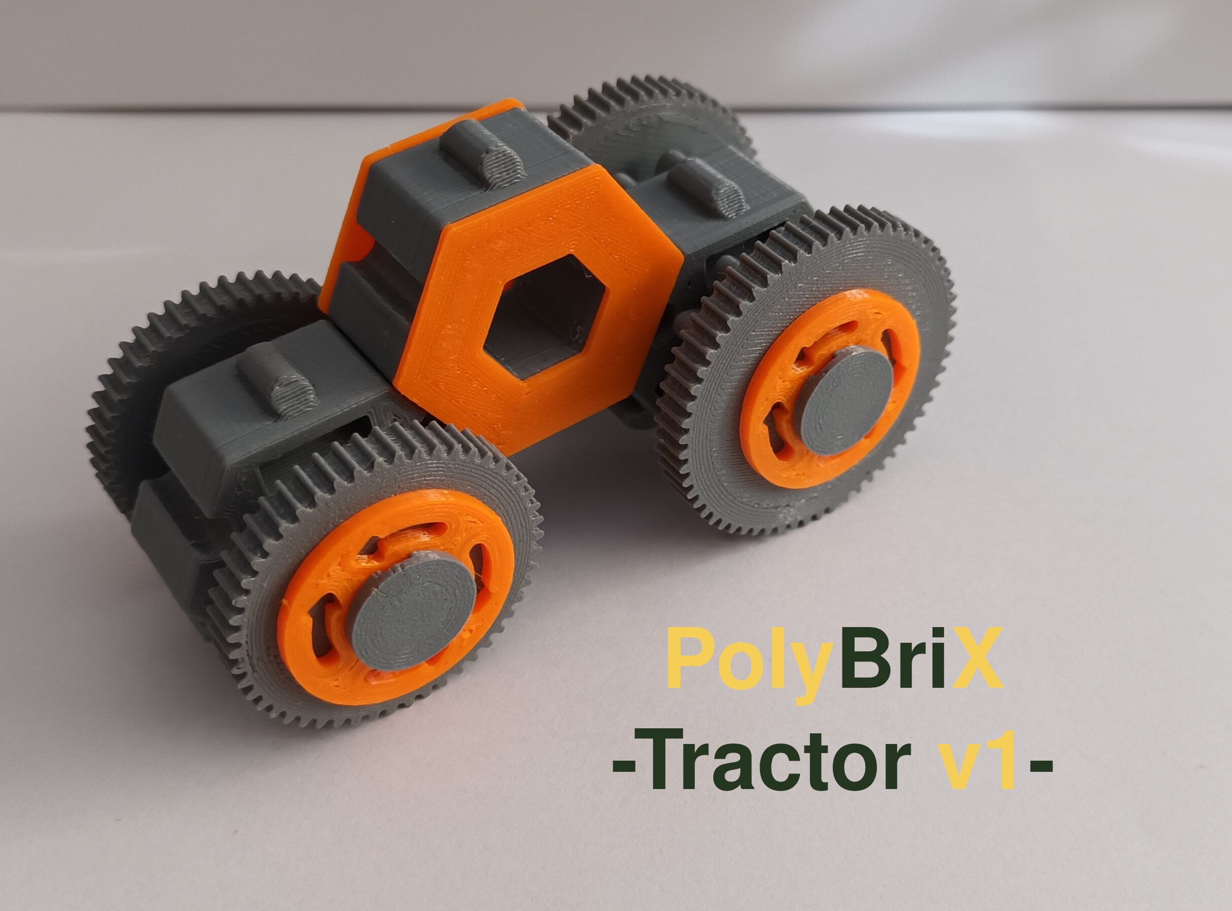 Let's build a PolyBriX tractor (with cooler wheels) autorstwa Adr_Insc ...