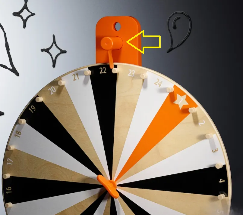 IKEA LUSTIGT wheel of fortune replacement part by Makerspace De Nayer ...