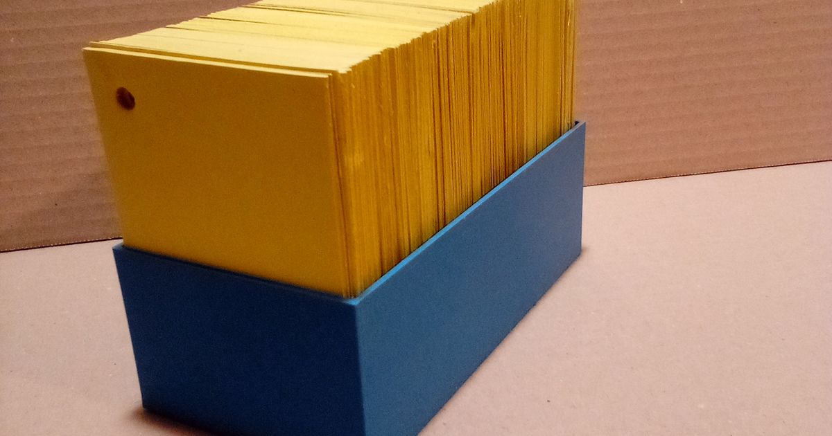 Note card box 75 x 150 mm by Jiří Šilhavík | Download free STL model ...