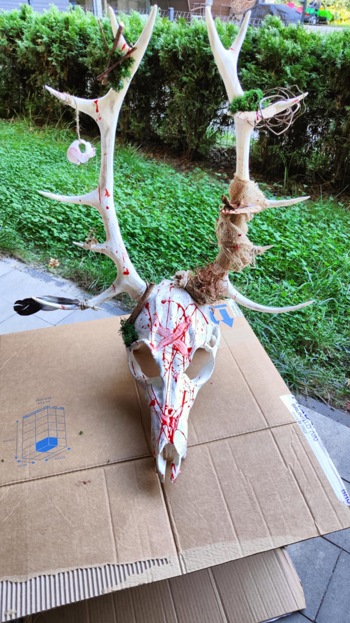 Wendigo/Krampus/Leshen Mask with CONNECTORS by Furial | Download free ...