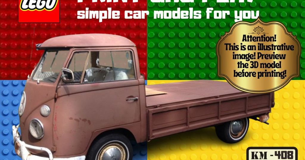 LEGO VOLKSWAGEN BUS CARGO by Mgr. Pavel Krist | Download free STL model ...