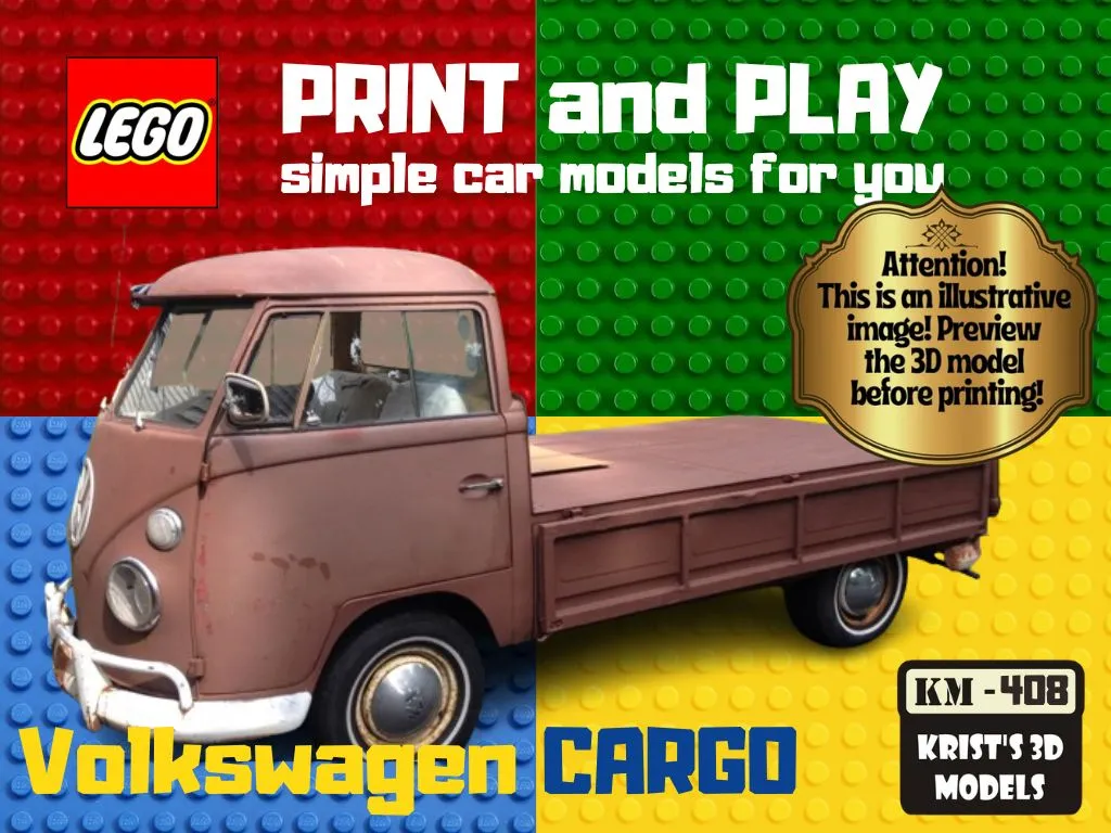 LEGO VOLKSWAGEN BUS CARGO by Mgr. Pavel Krist | Download free STL model ...