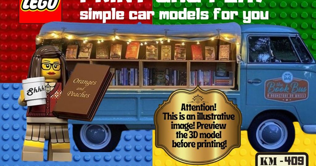 LEGO Volkswagen Bus Library by Mgr. Pavel Krist | Download free STL ...