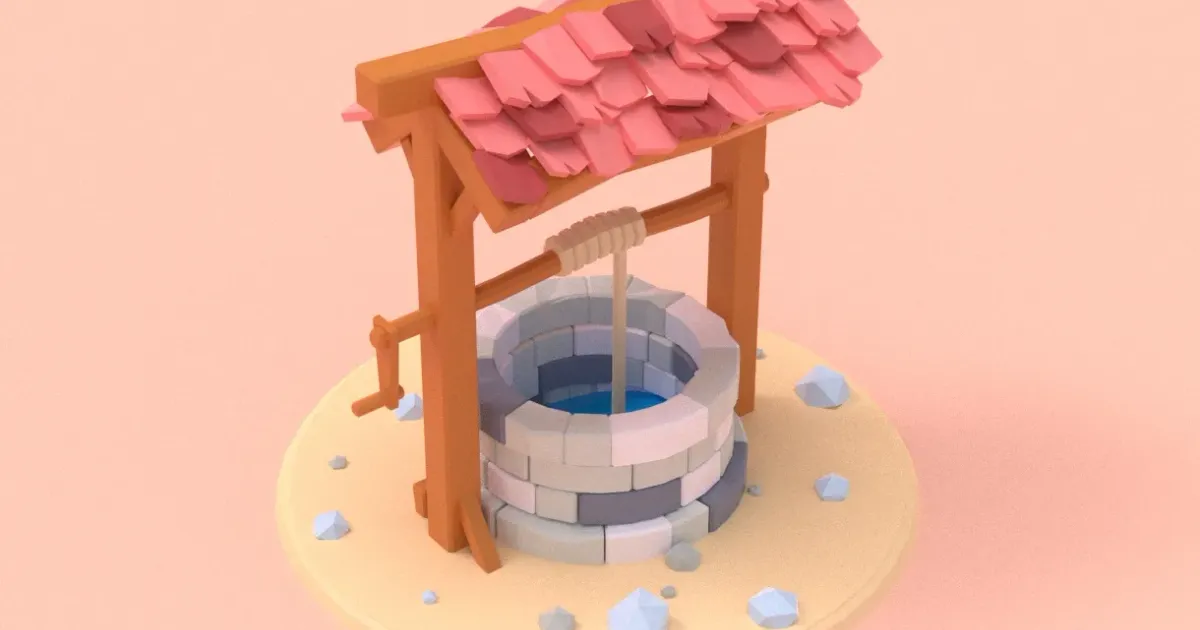 Watertight Miniature Well by Lému | Download free STL model ...