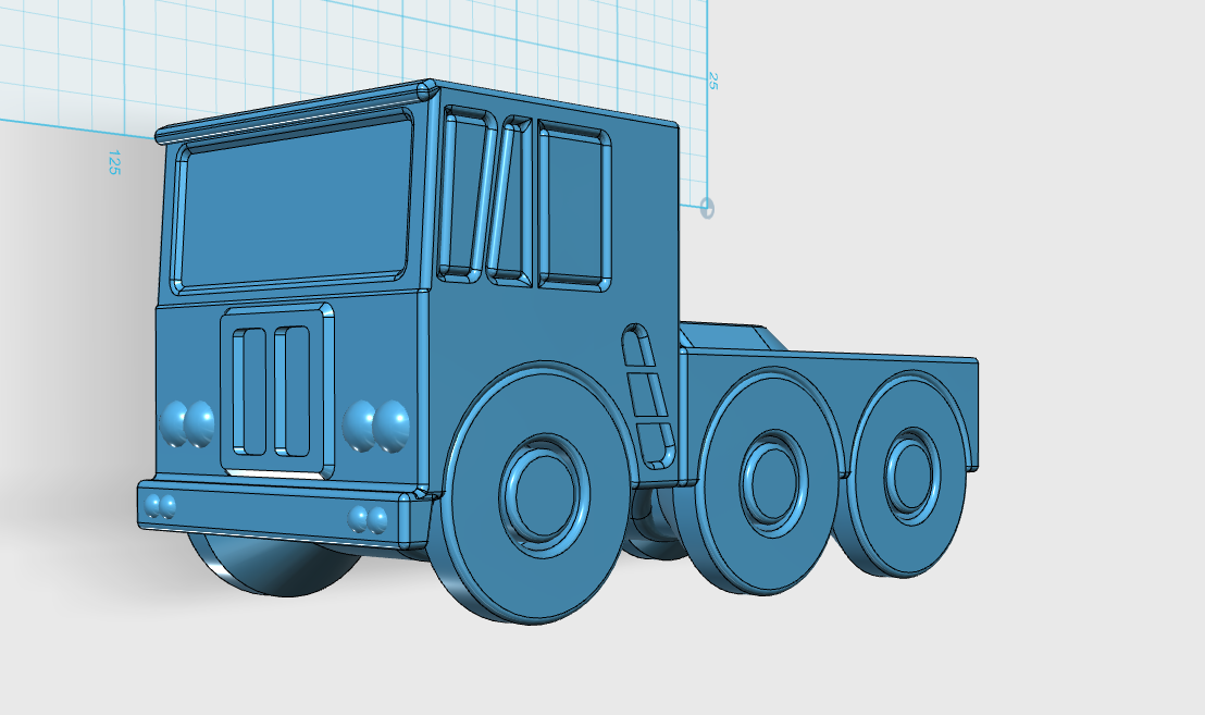 Semi CabOver V3 by BuildersMark | Download free STL model | Printables.com
