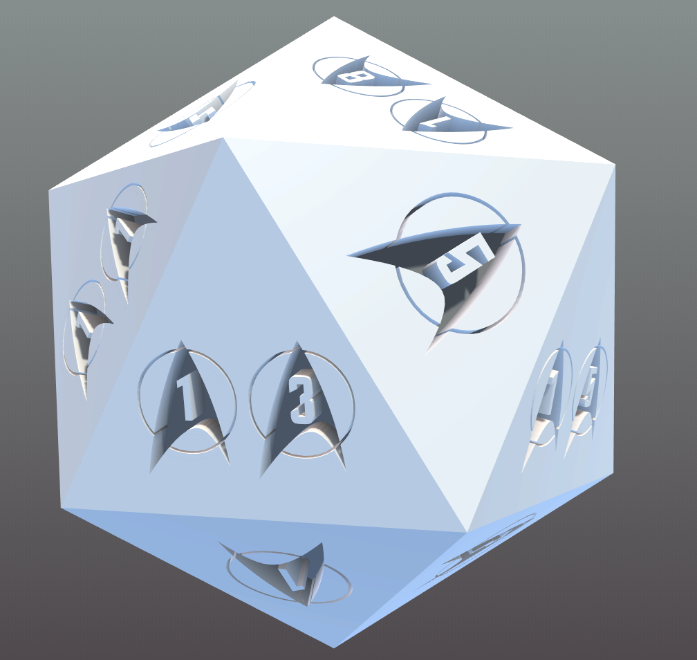 Starfleet RPG dice set by ButtNakedMan | Download free STL model ...