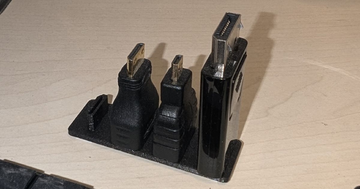 HDMI Adapter holder by Magnus Erler | Download free STL model ...