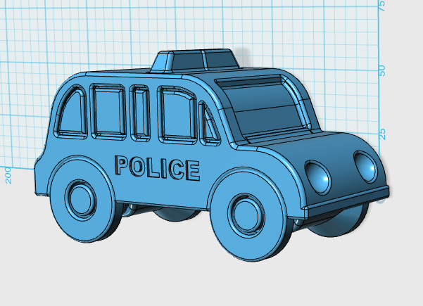 Police Car (Approved Scale) by BuildersMark | Download free STL model ...