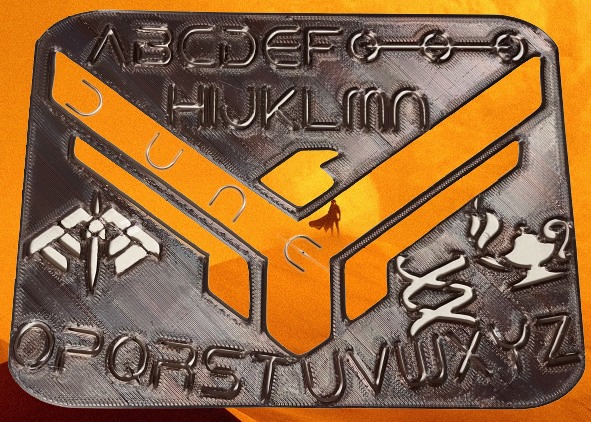 DUNE Alphabet Uppercase, alphabet lowercase and Numbers Stencil ...