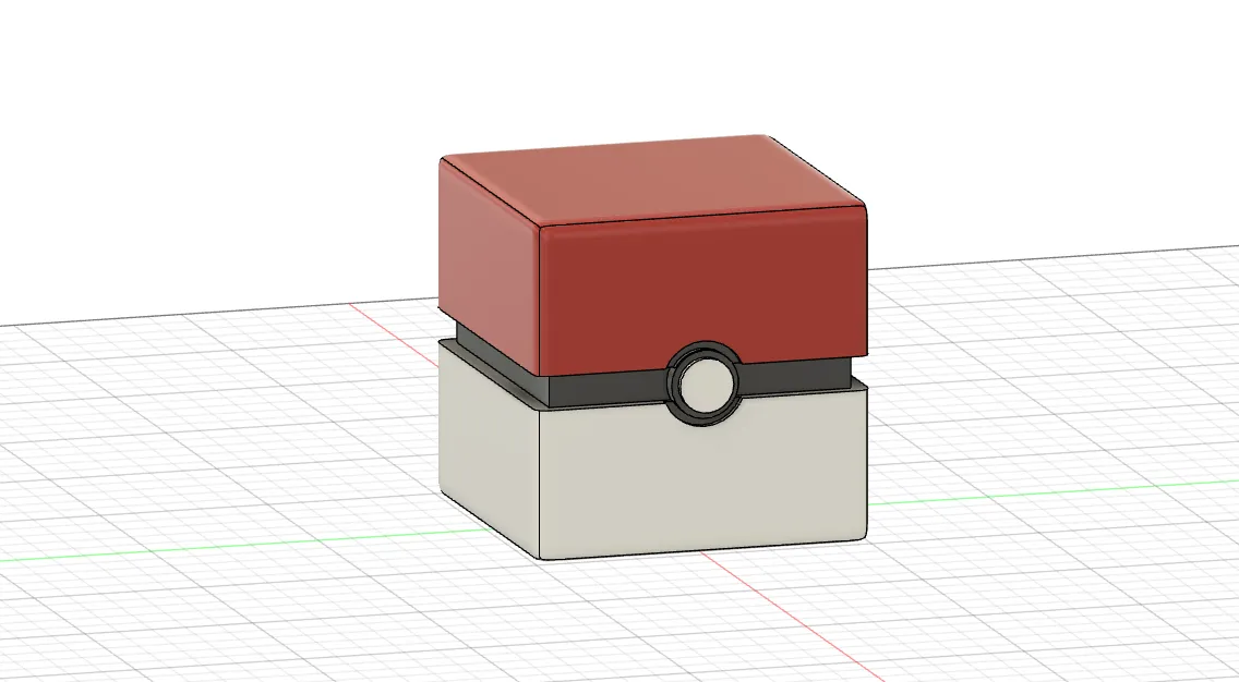 Square Pokeball by Makiko | Download free STL model | Printables.com
