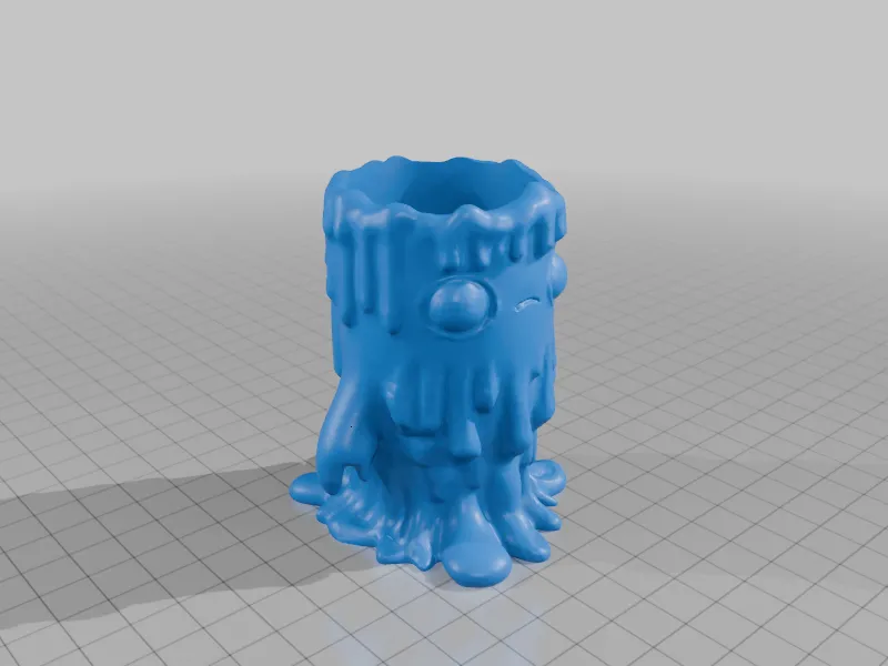 Cute Melted Candle Holder - SEREV3d by SEREV3d | Download free STL ...