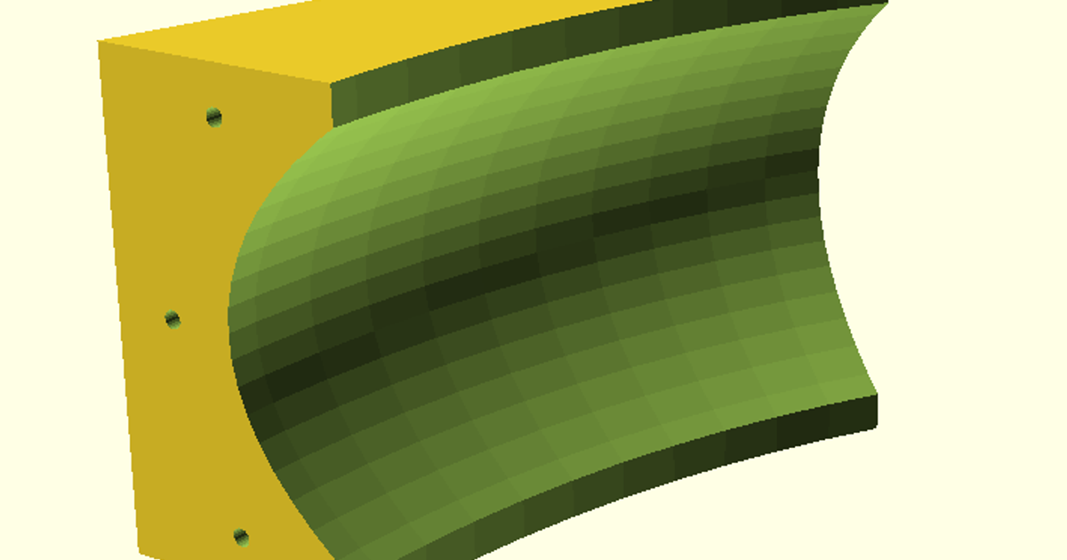 Fatbike Fender Mold Element 30deg. by usertogo | Download free STL ...