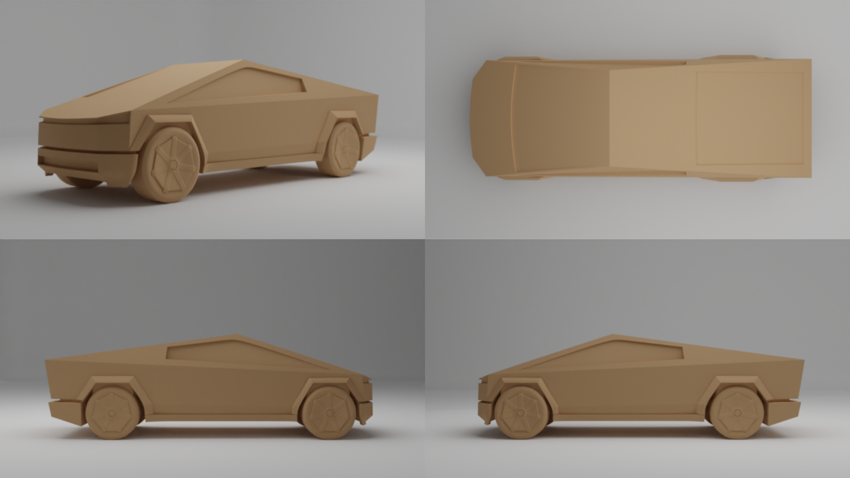 Tesla Cybertruck by BigRabbit | Download free STL model | Printables.com