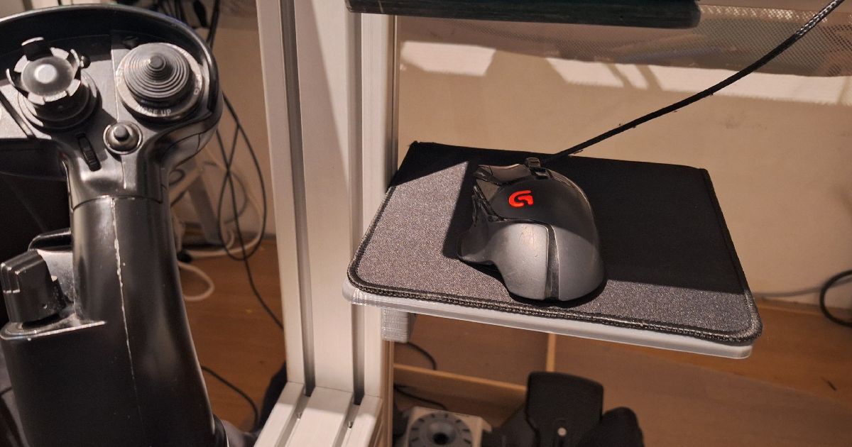 MonsterTech Simpit Bolt-On Mousepad by Rikietje | Download free STL ...