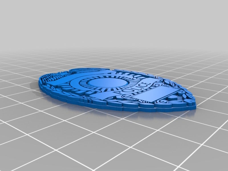 Police Badge by Tech_Outreach | Download free STL model | Printables.com