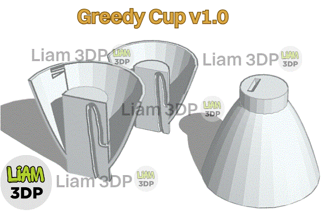Greedy Cup V1.0 by Liam 3Dp | Download free STL model | Printables.com
