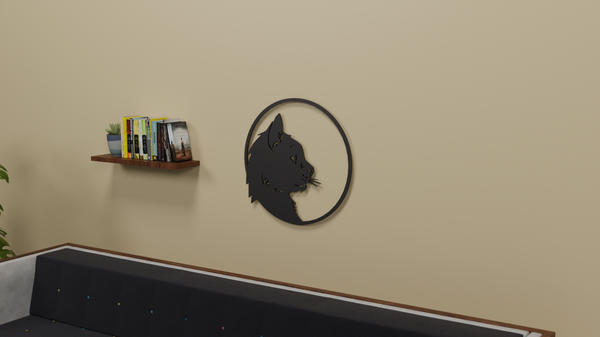 Cat-Themed Wall Mounted Decorative Art - 3D Printable by Elías Molina ...