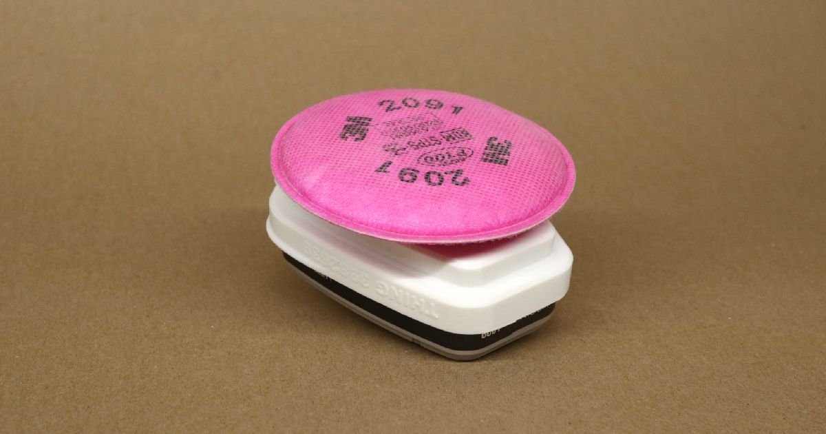 3M 603/502 respirator filter adapter by jaeseopark | Download free STL ...