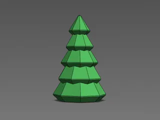 Low Poly Christmas Tree A by julien3d.cvm | Download free STL model ...