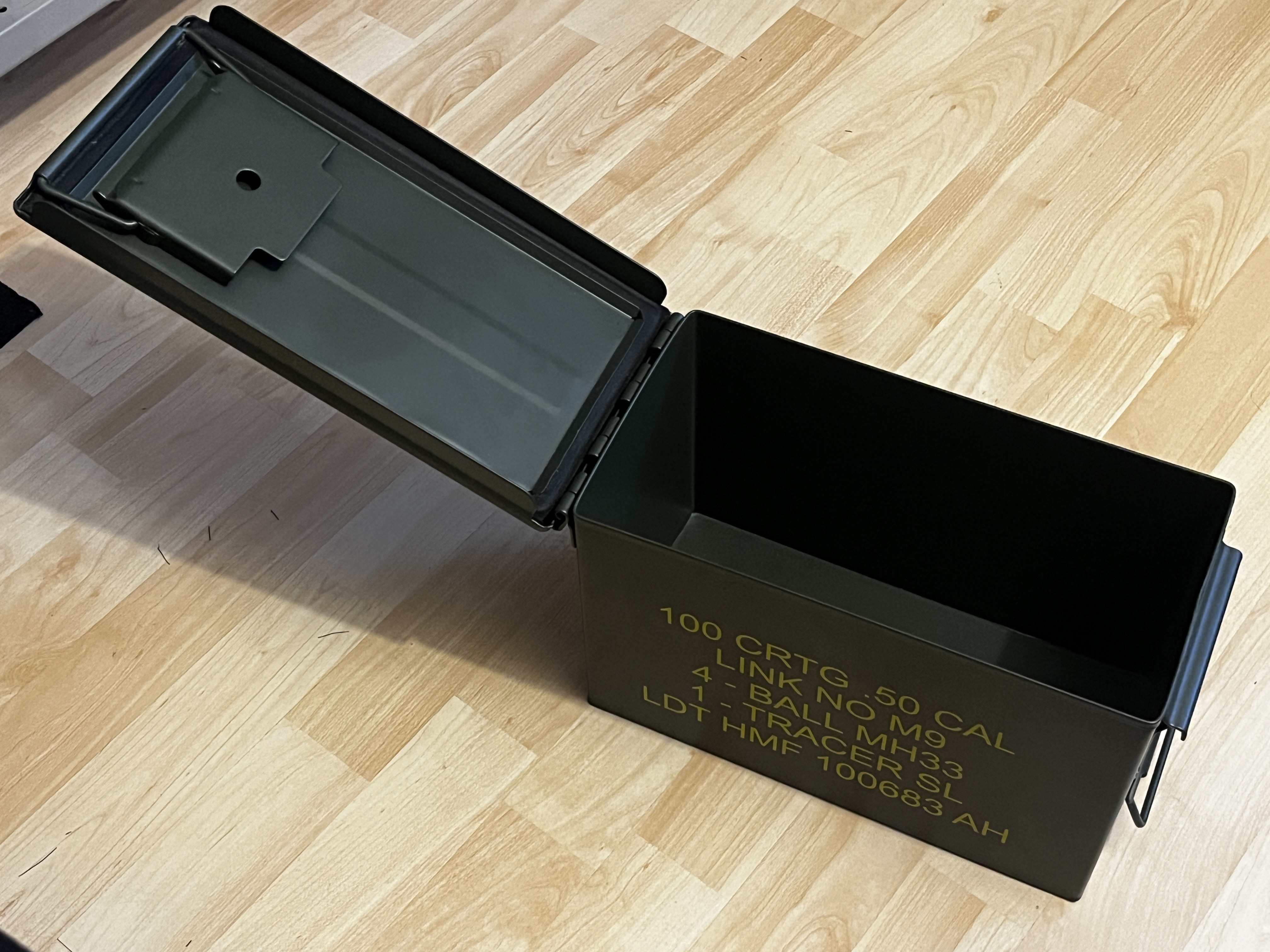 US Ammo Metal Caisson Sorting Box Inserts HMF 18650 batteries storage ...