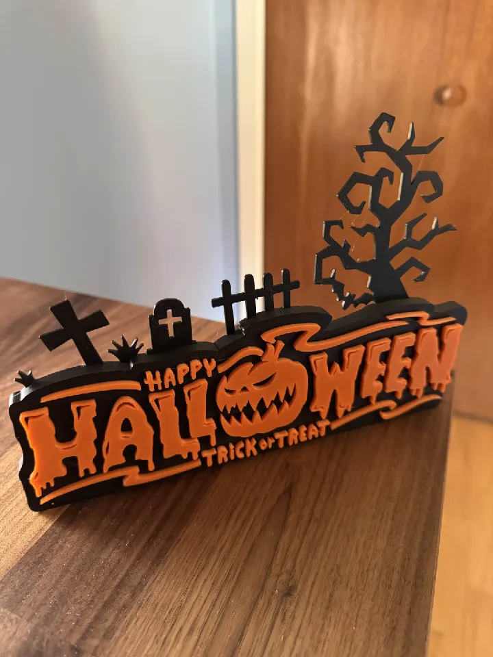 Happy Halloween v2 by Poopman21 | Download free STL model | Printables.com