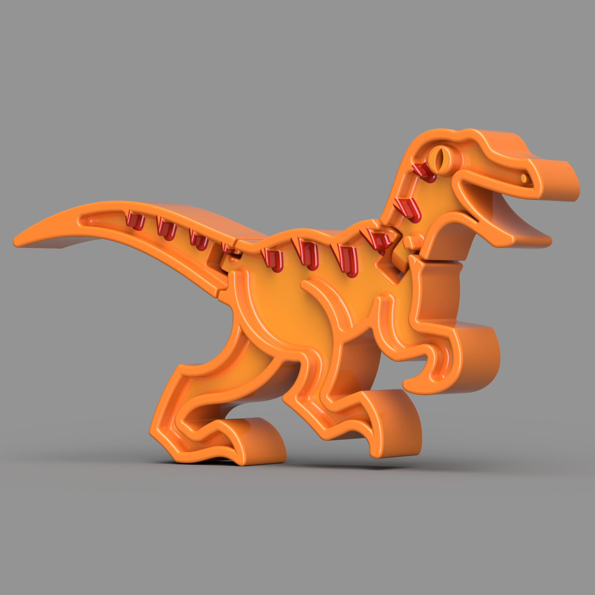 Articulated Velociraptor by Form 3D | Download free STL model ...