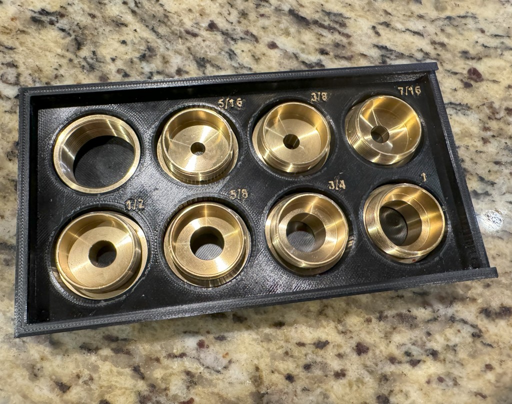Router Guide Bushing Storage Box W/ Lid and Measurements (Harbor ...
