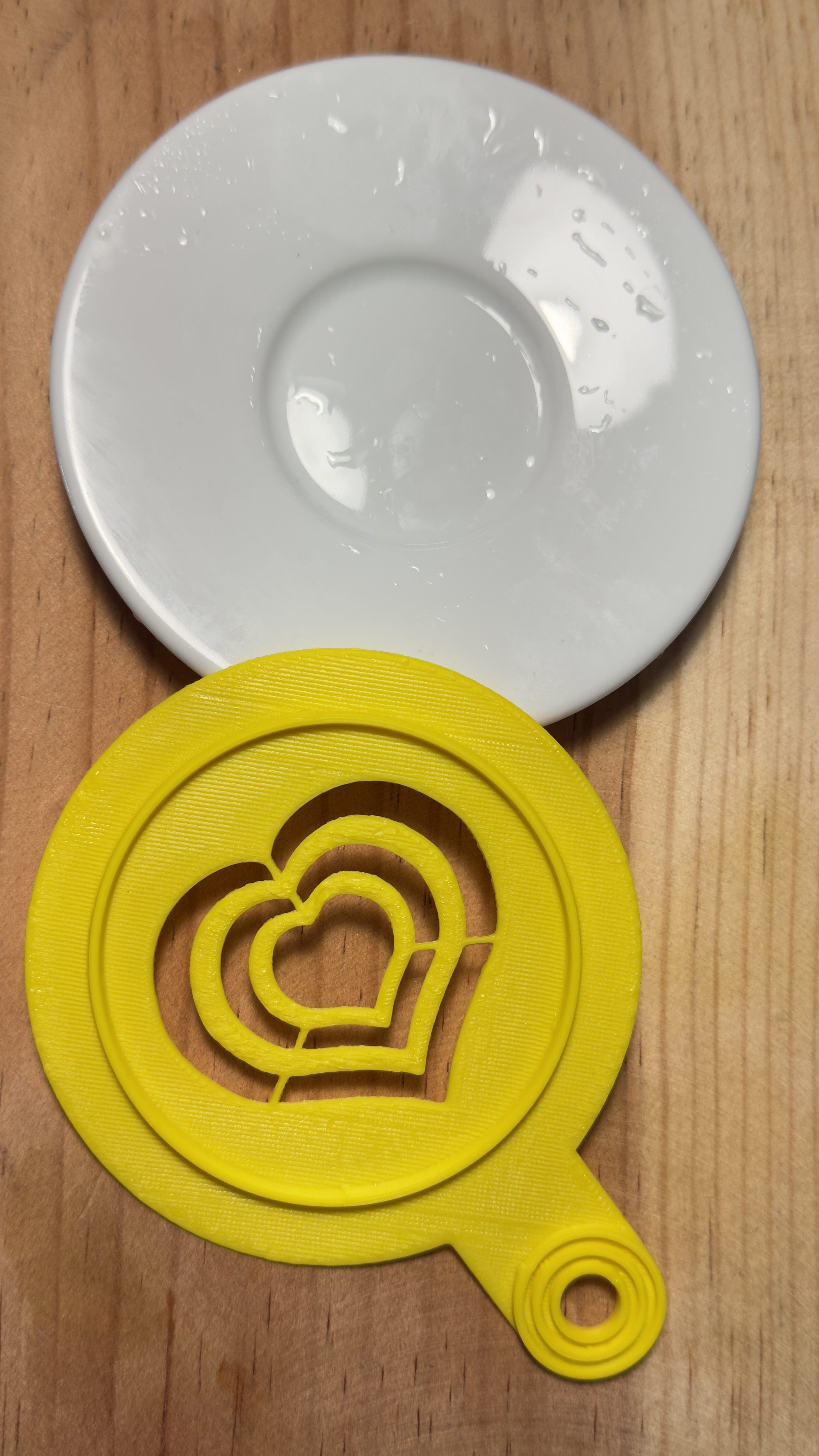 COFFEE CUP HEART TEMPLATE (Stencil) by MARK | Download free STL model ...