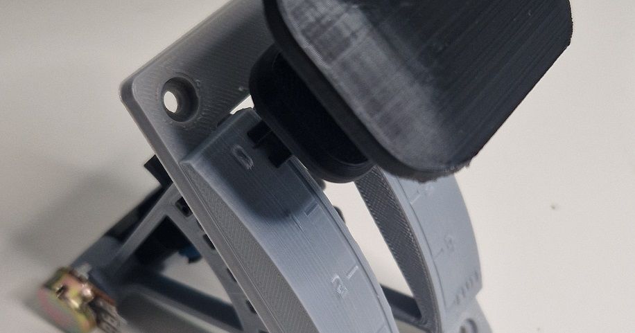 Remix of OpenFlightSimConsole Flaps lever by Kai | Download free STL ...