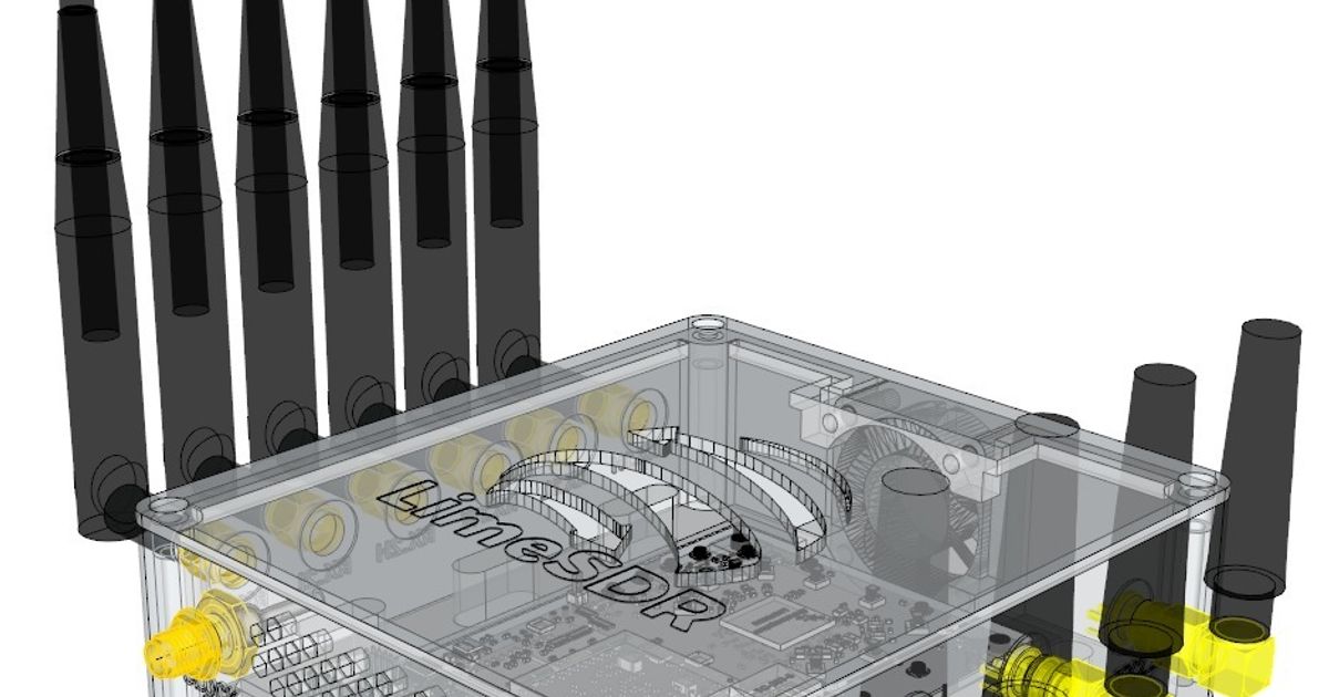 Lime SDR v1.4s Micro USB Type B case v2 by luma | Download free STL ...