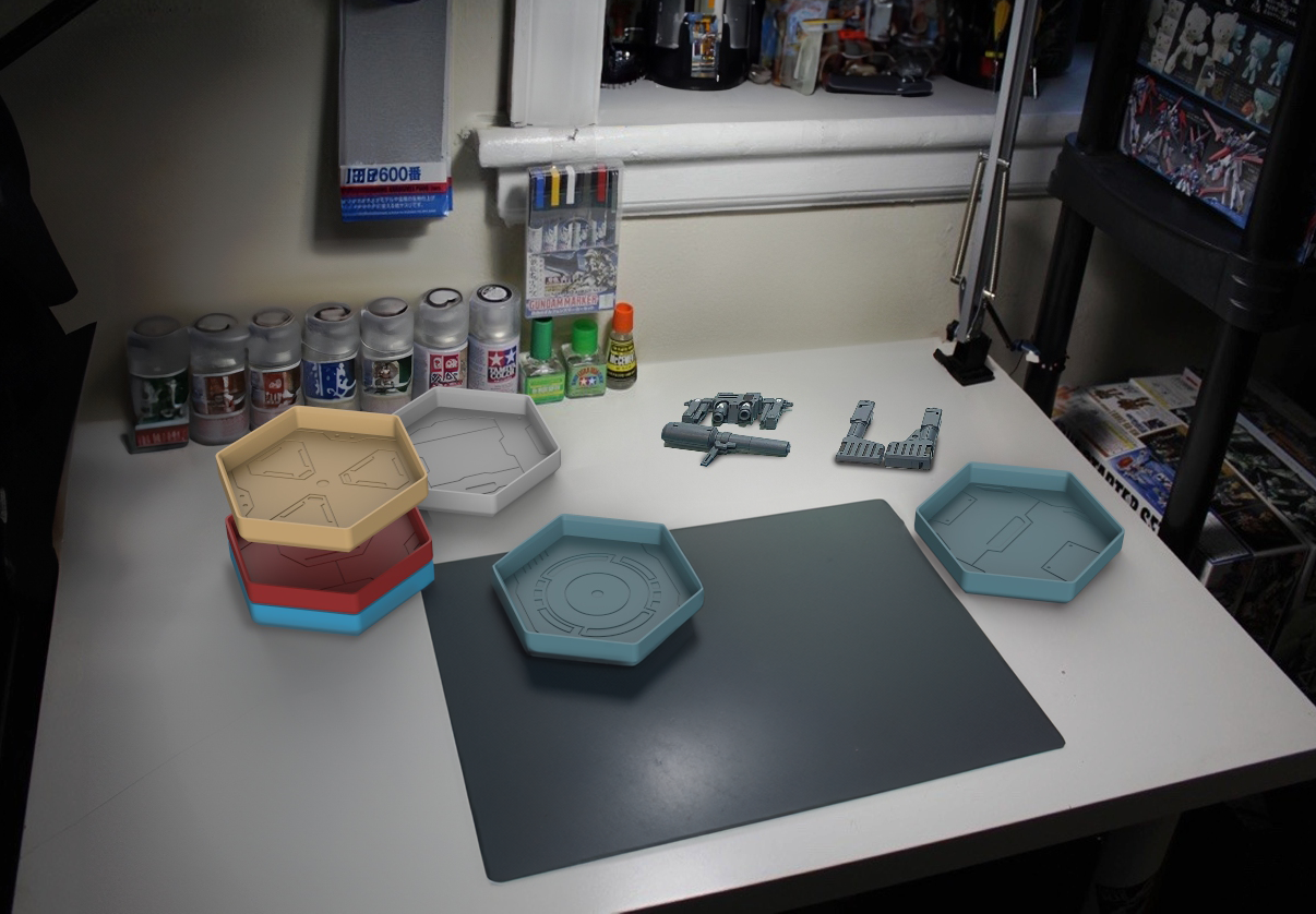 Hive - STACK - Gunpla inspired sorting tray set by Hank | Download free ...
