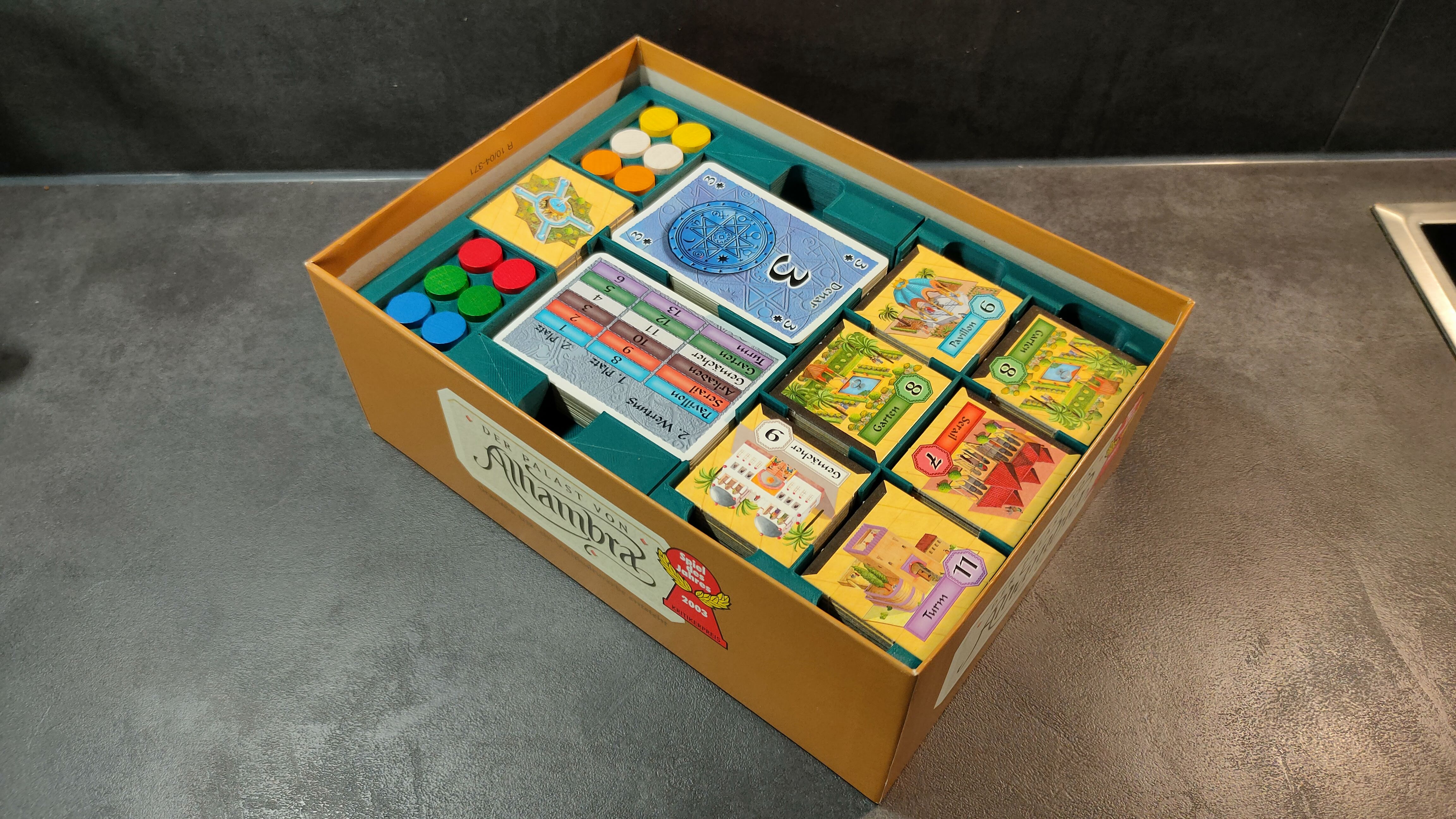 Alhambra - Queen Games Inlay for base game and all four extensions by ...