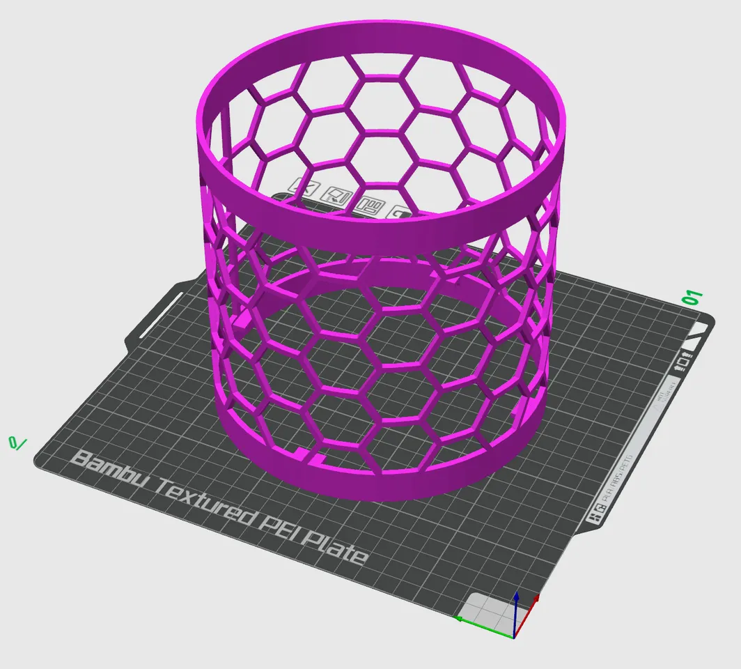 Honeycomb cylinder by Tehohosma | Download free STL model | Printables.com