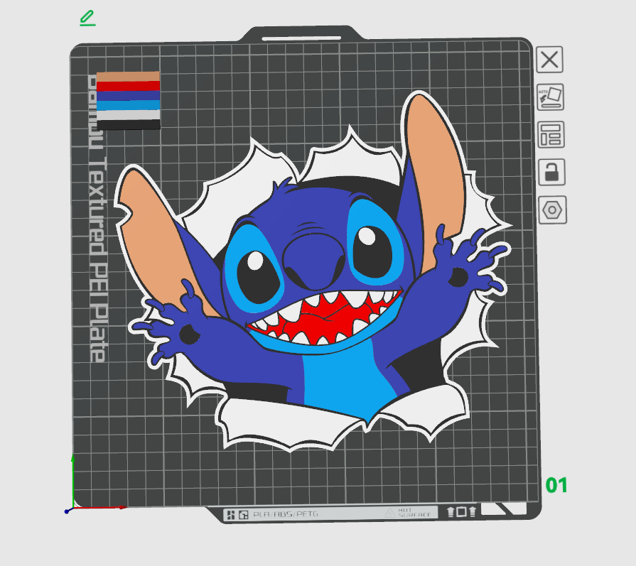 Stitch Topper por Nforce3D By João Frade | Descargar modelo STL ...