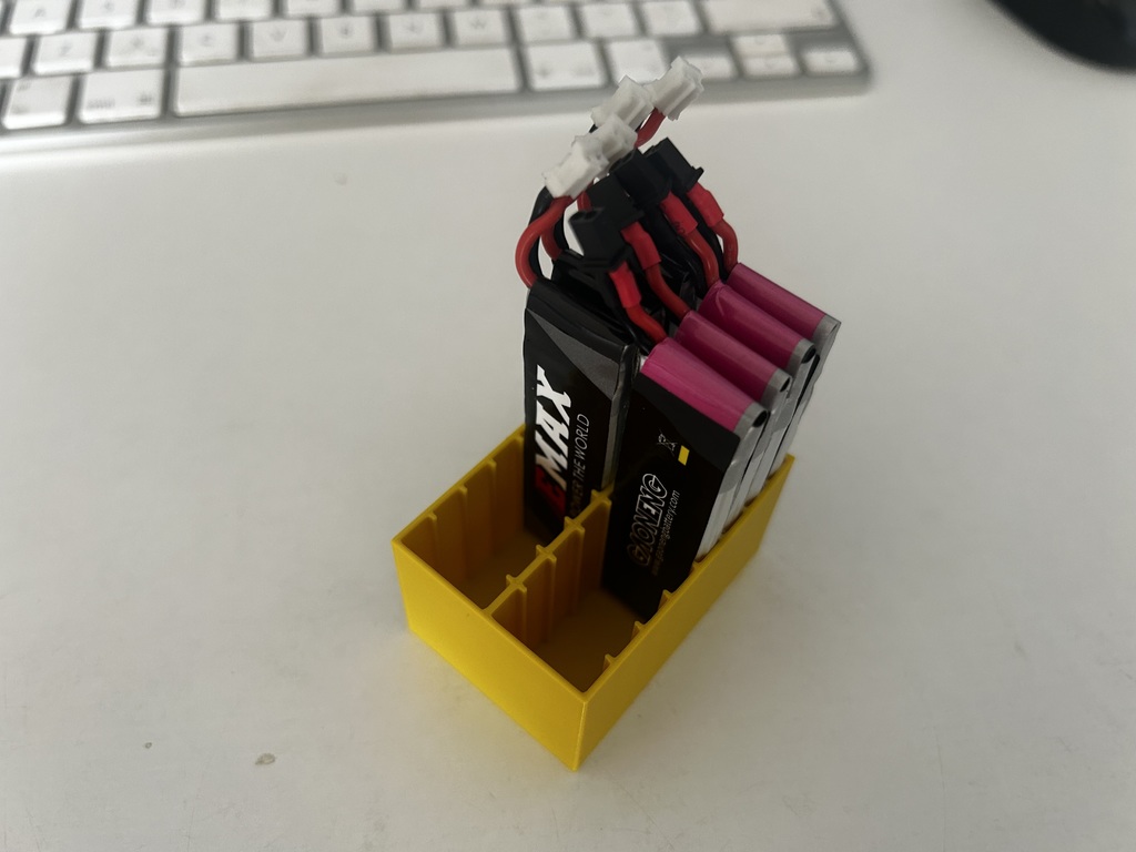 1S Lipo battery case x16 by Smithpl | Download free STL model ...