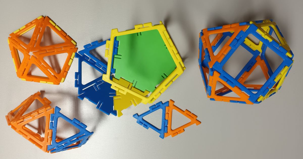 Polydron Frameworks Collection von Kladrie | Kostenloses STL-Modell ...