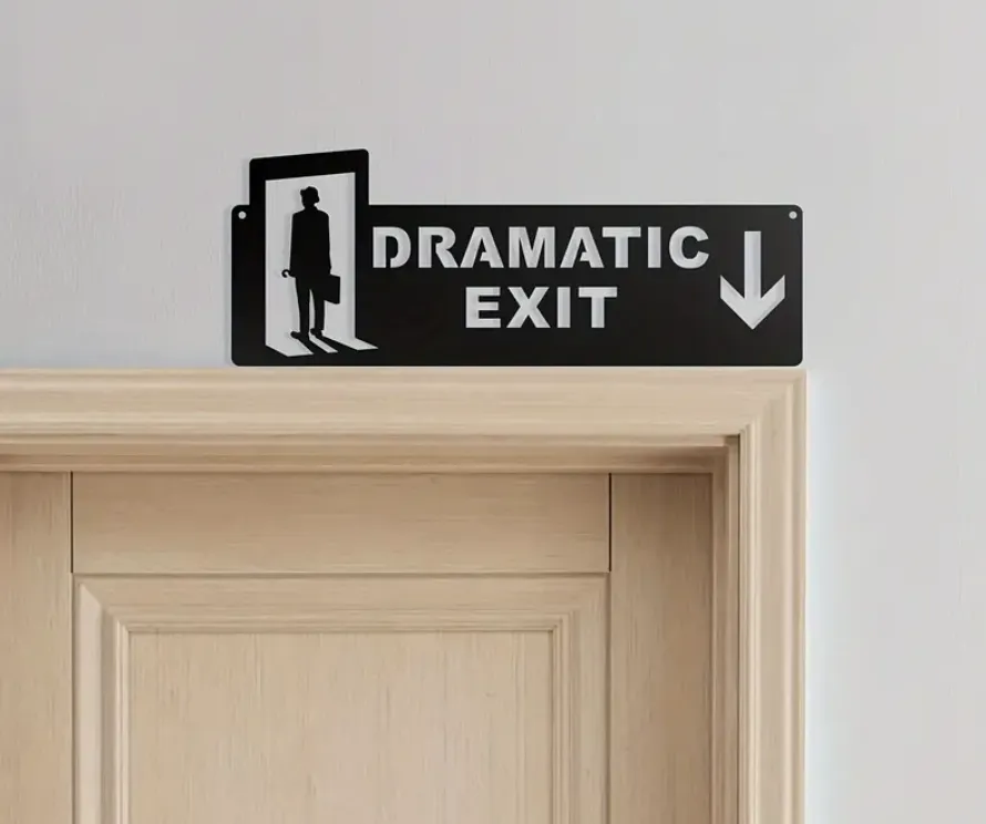 Dramatic Exit Sign by Jura Švébiš | Download free STL model ...