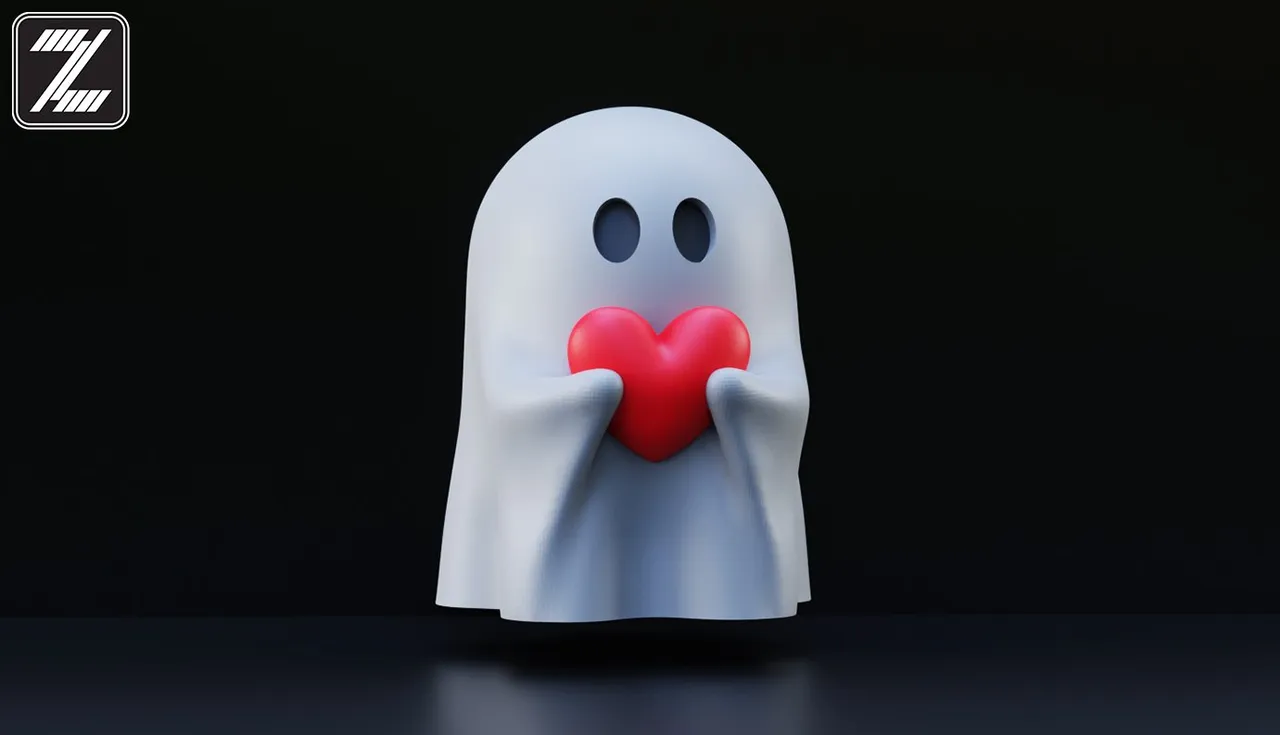 Halloween ghost heart by Keegan Esh | Download free STL model ...