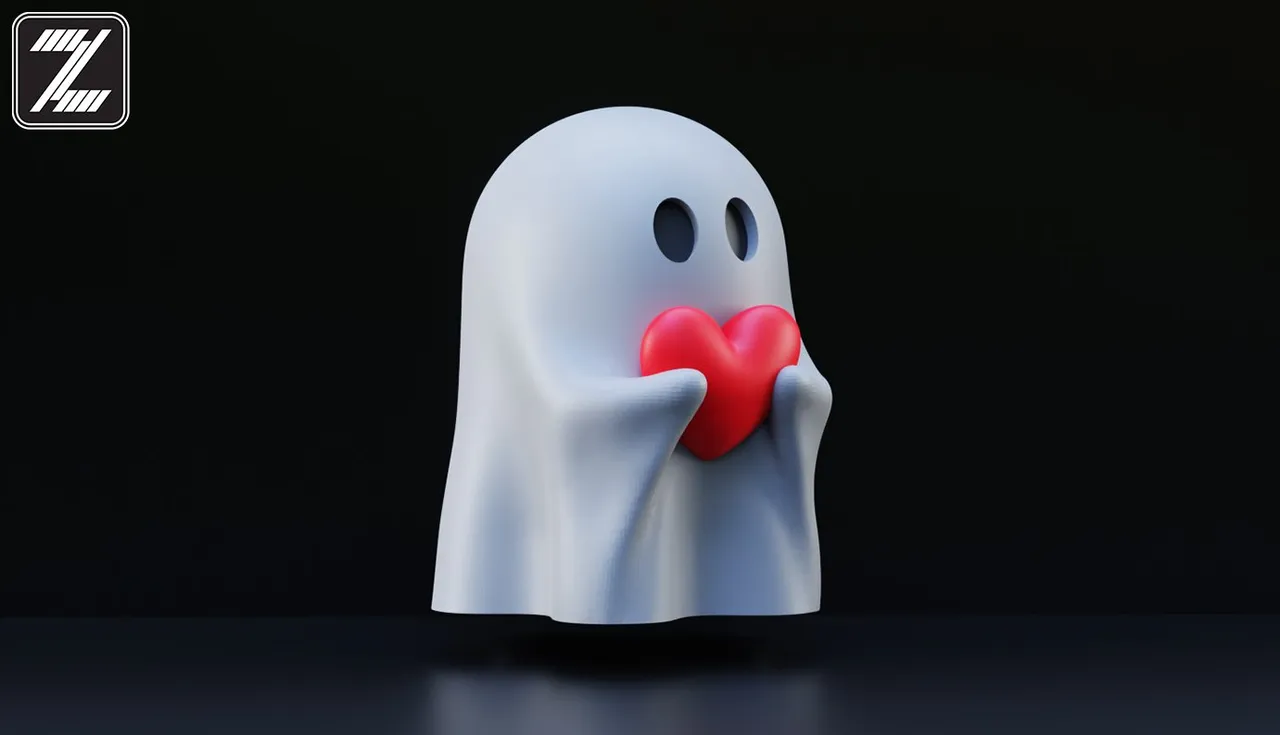 Halloween ghost heart by Keegan Esh | Download free STL model ...