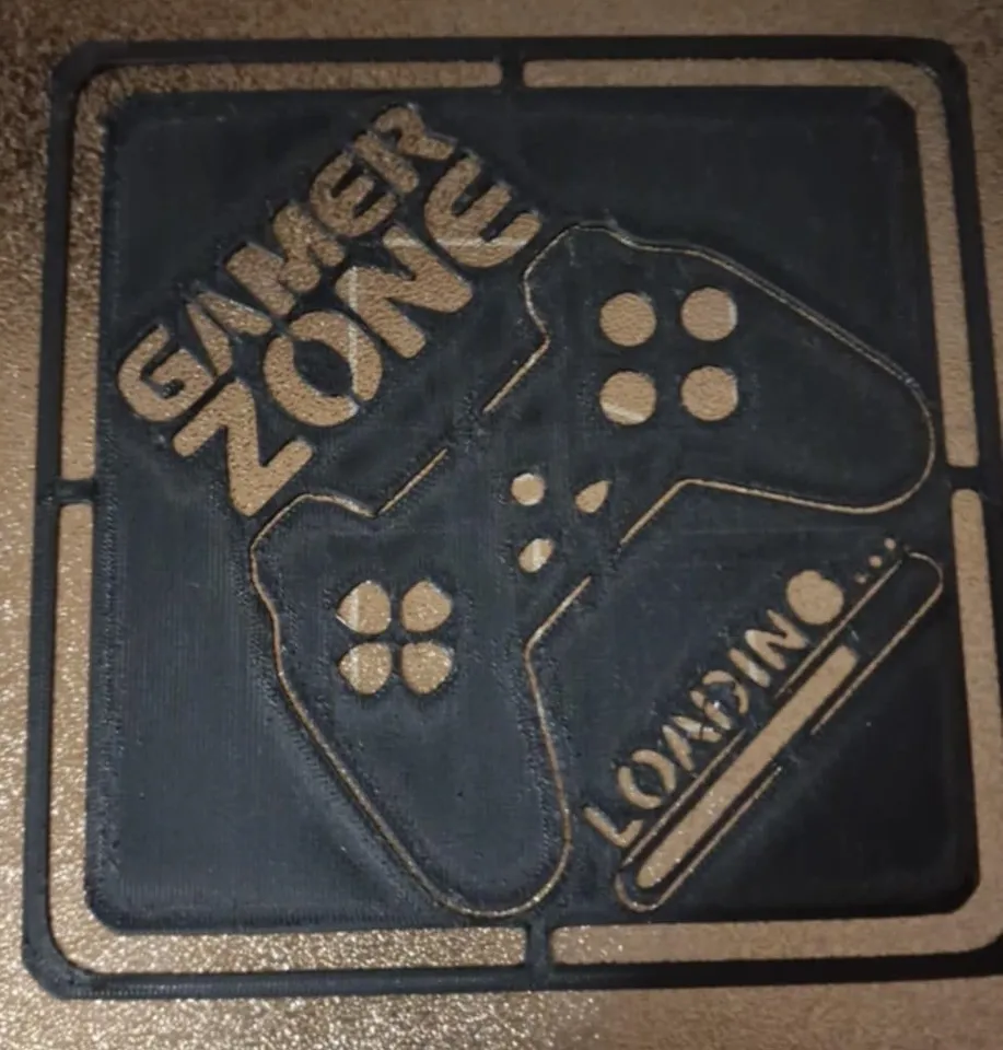 Wall art - Gamer zone by prodigy8 | Download free STL model ...