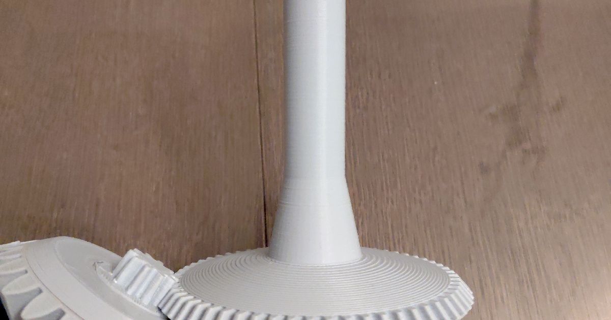 Smaller Gear spindle for yarn/wool rewinder by coliss86 | Download free ...