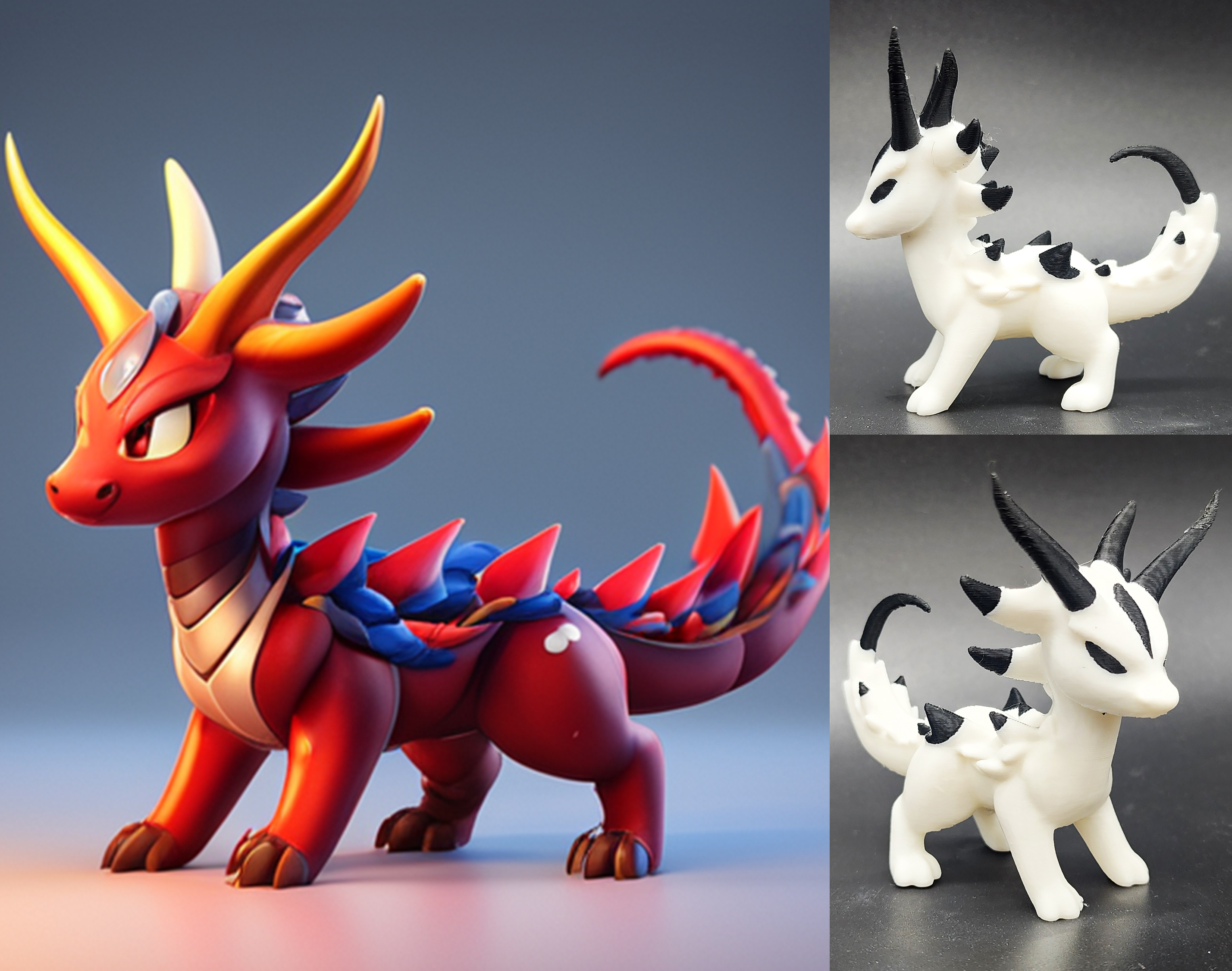 Long Horn Dragon - AI Generated by Triple G Workshop | Download free ...